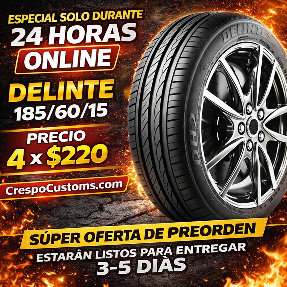 GOMAS A PRECIO DE LIQUIDACION – Crespo Custom