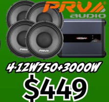Combo 4x12" W750 + 3000W – Crespo Custom