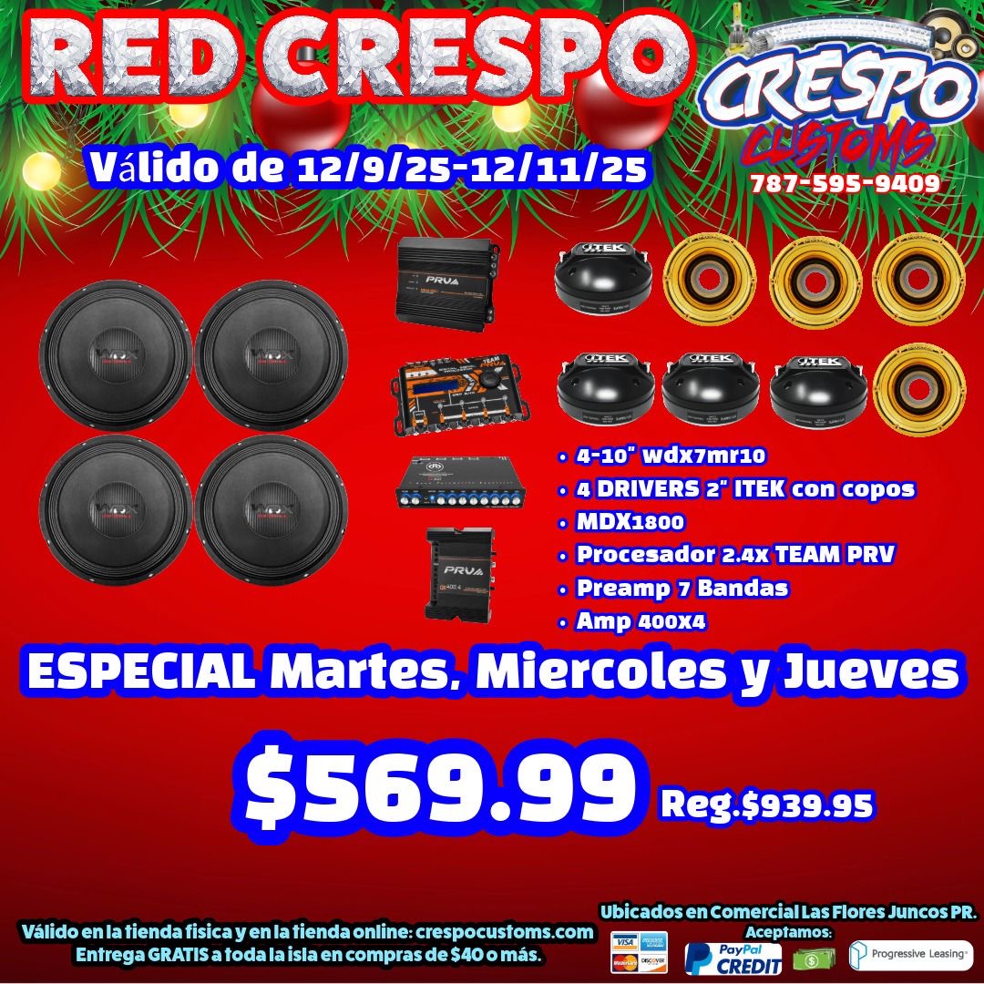 Combo 10" CON DRIVER 2" – Crespo Custom